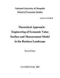 Esan - Theoretical Approach: Engineering of Economic Value Surface and ...